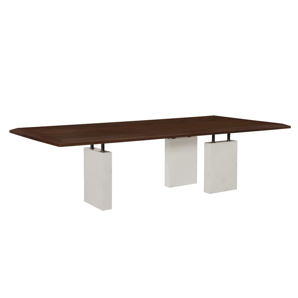 Block Dining Table Rectangular Walnut Dining Table