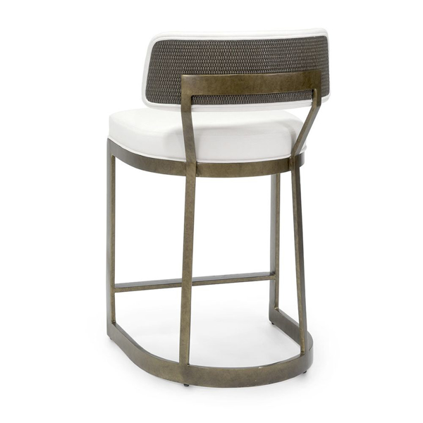 Conrad 24" Counter Stool Gold Metal Frame Bar Stools